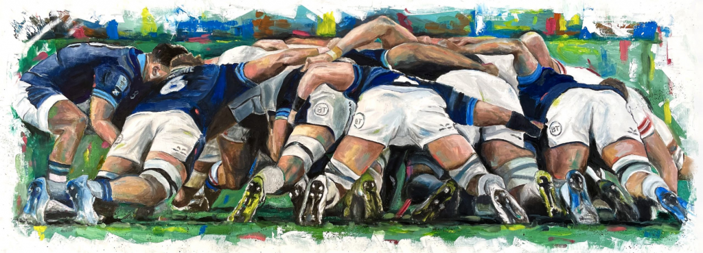 Scottish Scrum Limited Edition Print - Leanne Gilroy